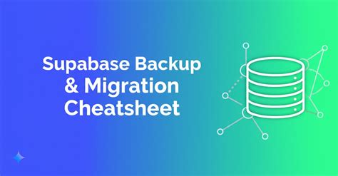 Supabase Backup And Migration Cheetsheet