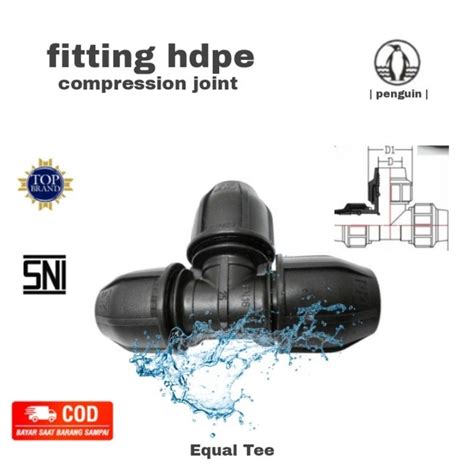 Jual Sambungan Pipa Hdpe Equal Tee 75mm X 75mm Shopee Indonesia
