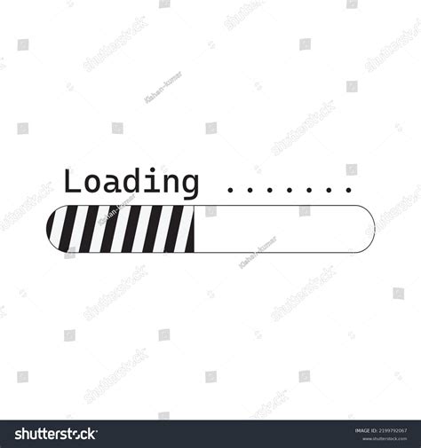 Loading Bar Vector Icon Lodaing Symbol Stock Vector Royalty Free