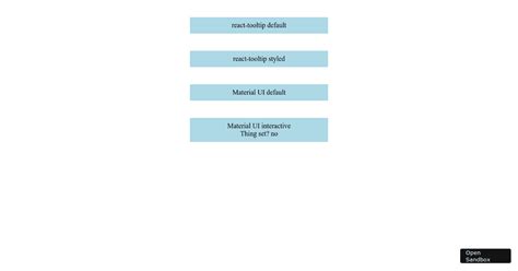 React Tooltip Vs Material Ui Tooltip Codesandbox