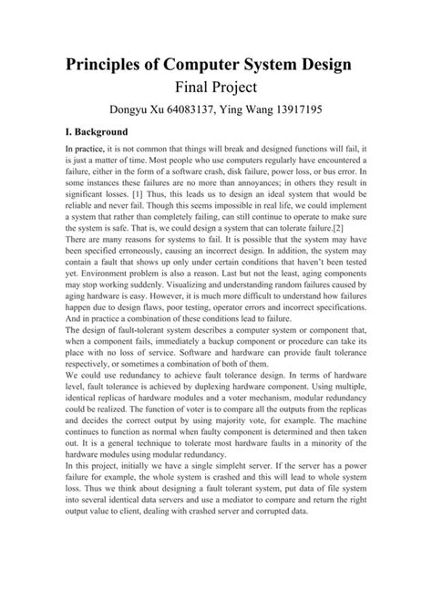 Principles Of Computer System Design Pdf