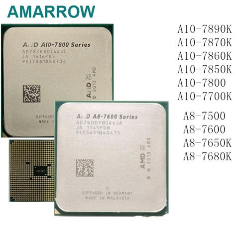 Processor Cpu A10 Series A10 7800 7870k 8750 A8 7650k 7600 7500 7680 3 5ghz Quad Core