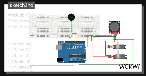 servo control using joystick wokwi esp32 stm32 arduino simulator
