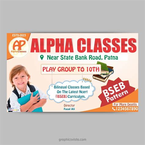 Coaching Classes Banner Cdr File Download Graphics Vista