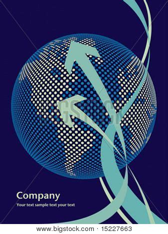 Digital World Map Vector Photo Free Trial Bigstock