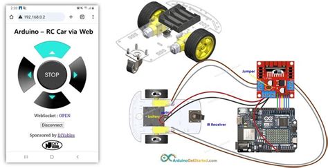 Arduino Control Car Via Web