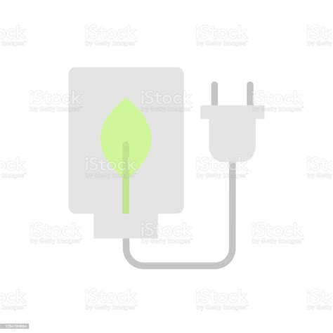잎 배터리 아이콘 Ui 와 Ux 웹 사이트 또는 모바일 응용 프로그램에 대한 어머니 지구 일 아이콘의 간단한 색상 벡터 요소 가득 찬에 대한 스톡 벡터 아트 및 기타 이미지