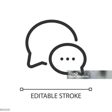 통신 픽셀 완벽한 선형 Ui 아이콘 온라인 메시지에 대한 스톡 벡터 아트 및 기타 이미지 온라인 메시지 토론 0명 Istock