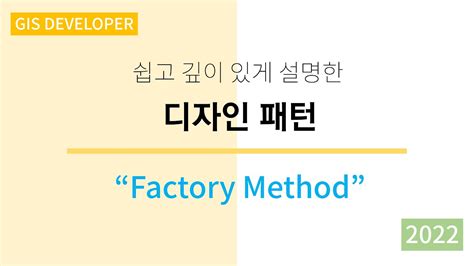 Gof의 Design Pattern 10 Factory Method Youtube