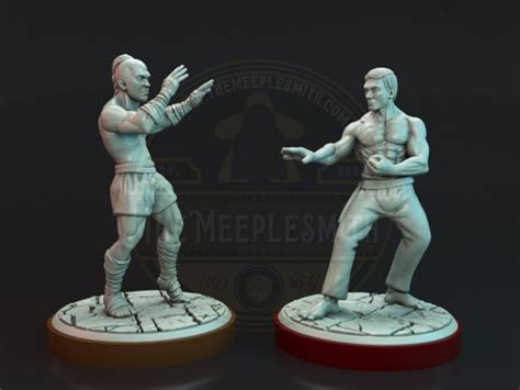 Kickboxer Tong Po And Van Damme Miniatures