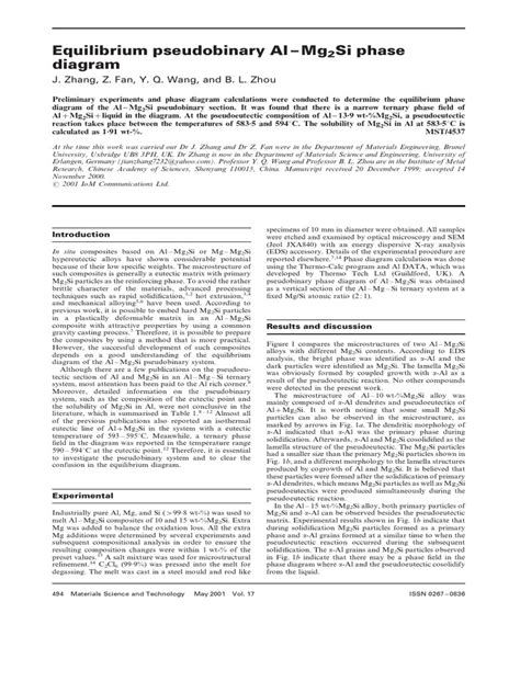 Pdf Equilibrium Pseudo Binary Dokumentips