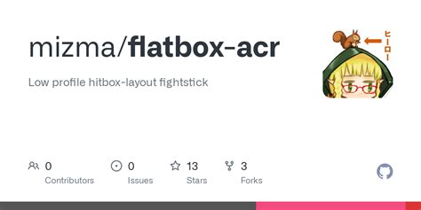 GitHub Mizma Flatbox Acr Low Profile Hitbox Layout Fightstick