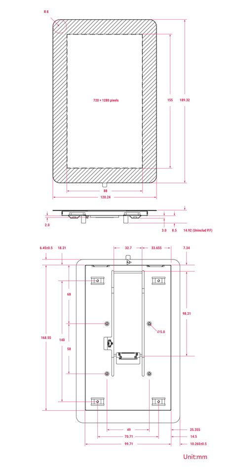 Official Raspberry Pi Inch Capacitive Touch Display IPS DSI Interface Point