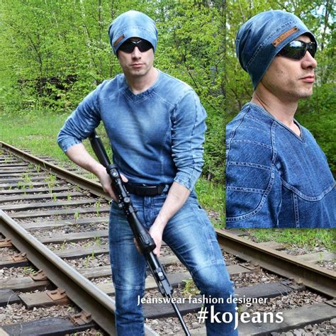 Шапка БИНИ Beanie Hat Denim шапки от Kojeans Шапка бини Шапка Головной убор