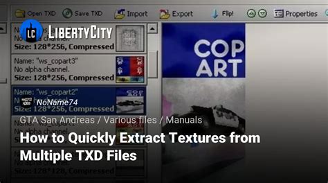 How To Quickly Extract Textures From Multiple TXD Files For GTA San Andreas