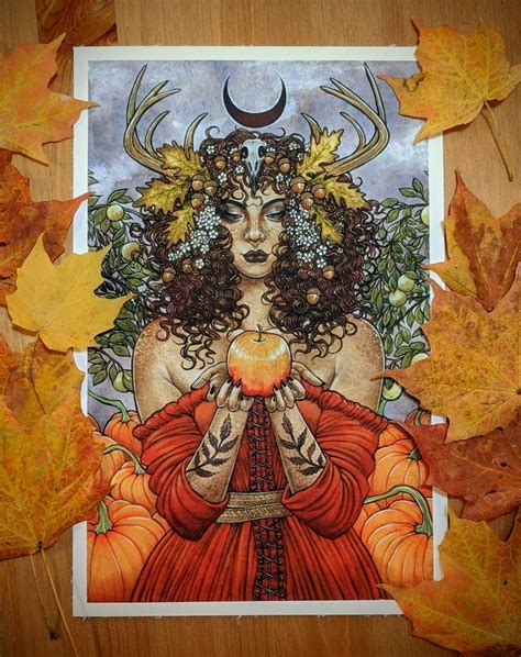 Mabon Pagan Autumn Equinox Art Print Etsy Artofit