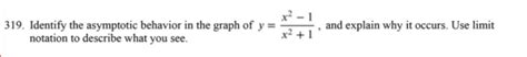 Solved 19 Identify The Asymptotic Behavior In The Graph Of