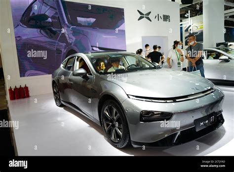 Visitors Flock To The Booth Of Xpeng Also Known As Xiaopeng Motors A Chinese Electric Vehicle