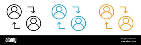 Interaction Icon Vector Symbol Or Sign Set Collection In Black And