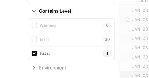 Filter Runtime Logs For Fatal Function Errors Vercel