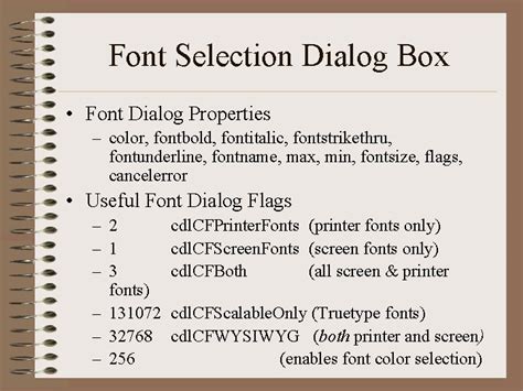 Common Dialog Boxes Common Dialog Boxes There Are