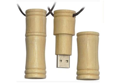 Cylinder Shape Usb Wooden Memory Stick Flash Uk