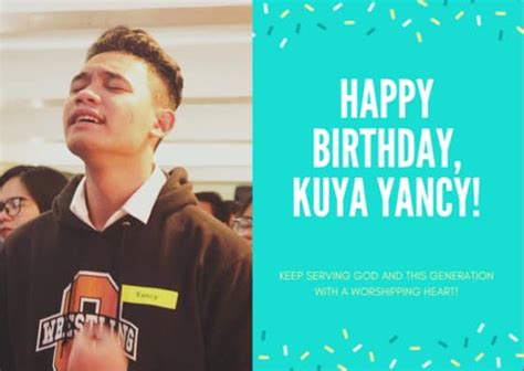 Cif Youthquest Happy Birthday Sa Poging Pogi Presence