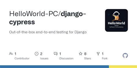 Github Helloworld Pcdjango Cypress Out Of The Box End To End Testing Bredec Gmbh