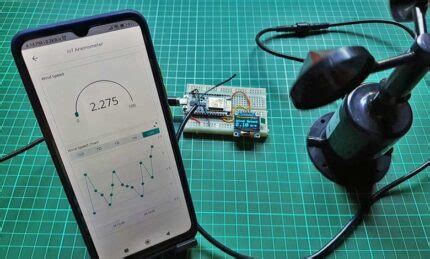 Comment utiliser Anémomètre Capteur de vitesse du vent avec Arduino et ESP8266 Moussasoft