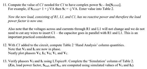 Solved 11 Compute The Value Of C1 Needed For C1 To Have Chegg Com