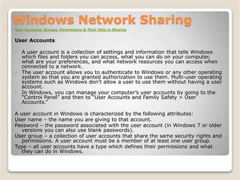 Networking In Windows Operating System Pptx Operating Systems Computer Software And
