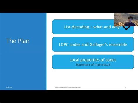 IEEE FOCS Foundations Of Computer Science Talk LDPC Codes Achieve