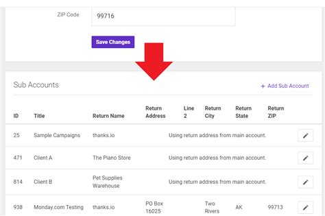 create subaccounts