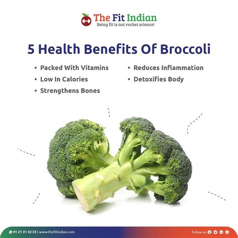 5 Health Benefits Of Broccoli Broccoli Health Benefits Healthy Bones