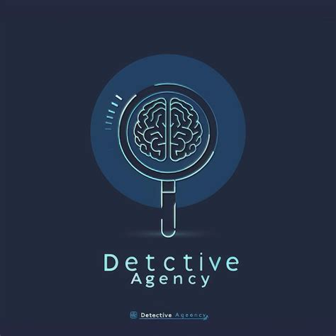 Brain In Magnifying Glass Brainstorming Concept Vector Illustration