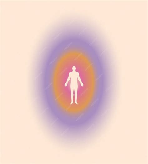 Premium Vector Human Body Aura Minimalistic Spiritual Illustration