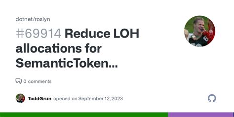 Reduce Loh Allocations For Semantictoken Classification In Lsp · Issue 69914 · Dotnetroslyn