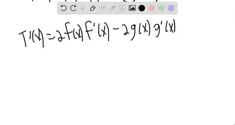 SOLVED Let F And G Be Differentiable Functions Such That F X G X
