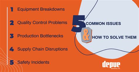 5 Common Industrial Production Problems Solved