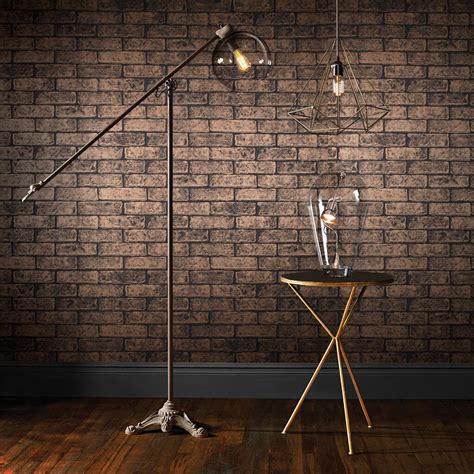 금속 벽돌 벽지바닥전등바닥램프조명 386801 Wallpaperuse