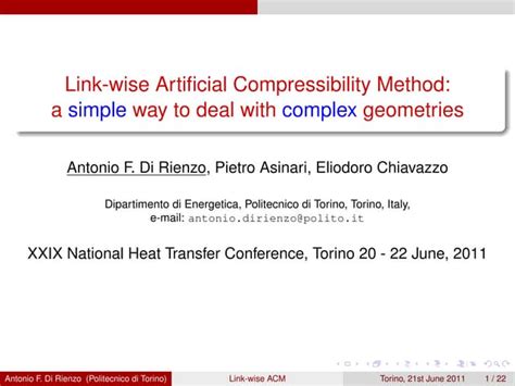 Link Wise Artificial Compressibility Method A Simple Way To Deal With