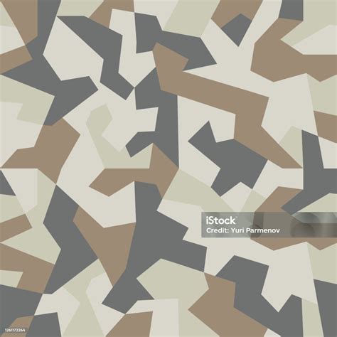밀리터리 카모 원활한 패턴 모래와 사막 갈색의 기하학적 위장 배경 스톡 벡터 배경ct 군사 또는 사냥 카모 배경 벡터 그림입니다 갈색에 대한 스톡 벡터 아트 및 기타 이미지
