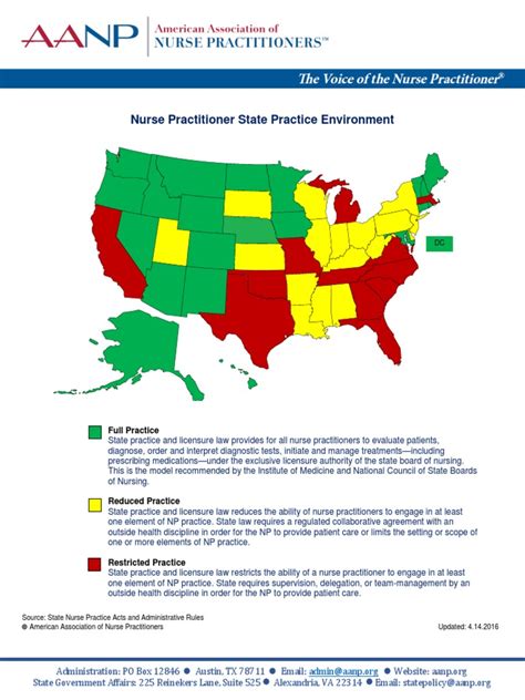Map Nurse Practitioner States Pdf