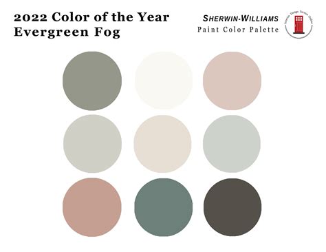 Evergreen Fog Color Palette Coloring Pages