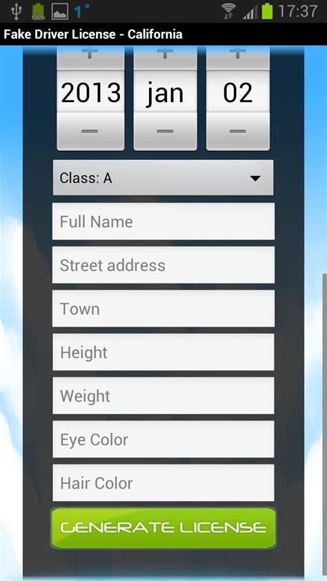 Driver License Generator Apk For Android Download