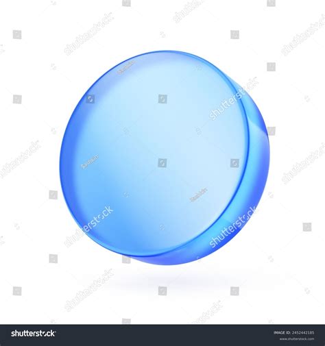 Blank Mobile Application Icon Button Blue Stock Illustration 2452442185 Shutterstock