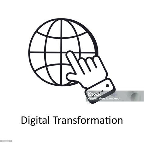 디지털 변환 벡터 개요 낙서 디자인 그림입니다 흰색 배경의 기호 Eps 10 파일 개념에 대한 스톡 벡터 아트 및 기타 이미지 개념 금융 남자 사업가 Istock