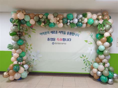 2022 졸업식 포토존 풍선장식강당 풍선장식학교 기둥 풍선아치천안 풍선아산 풍선세종 풍선 네이버 블로그