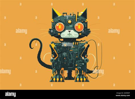 Cat Robot Vector Illustration Stock Vector Image And Art Alamy Cat Robot Vector Illustration Stock Vector Image And Art Alamy