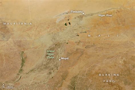 Seasonal Greening Of The Inner Niger Delta